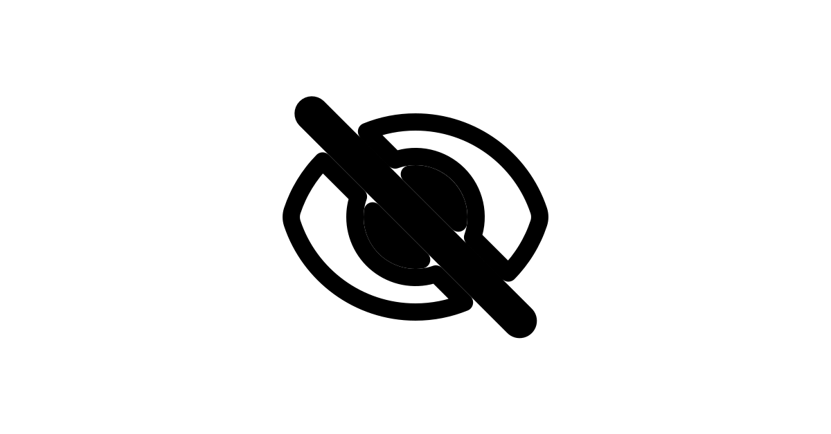 Eye Slash Solid Icon SVG from HeroIcons