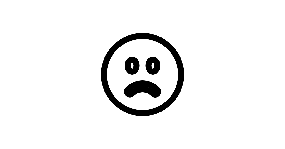 Face Frown Solid Icon SVG from HeroIcons