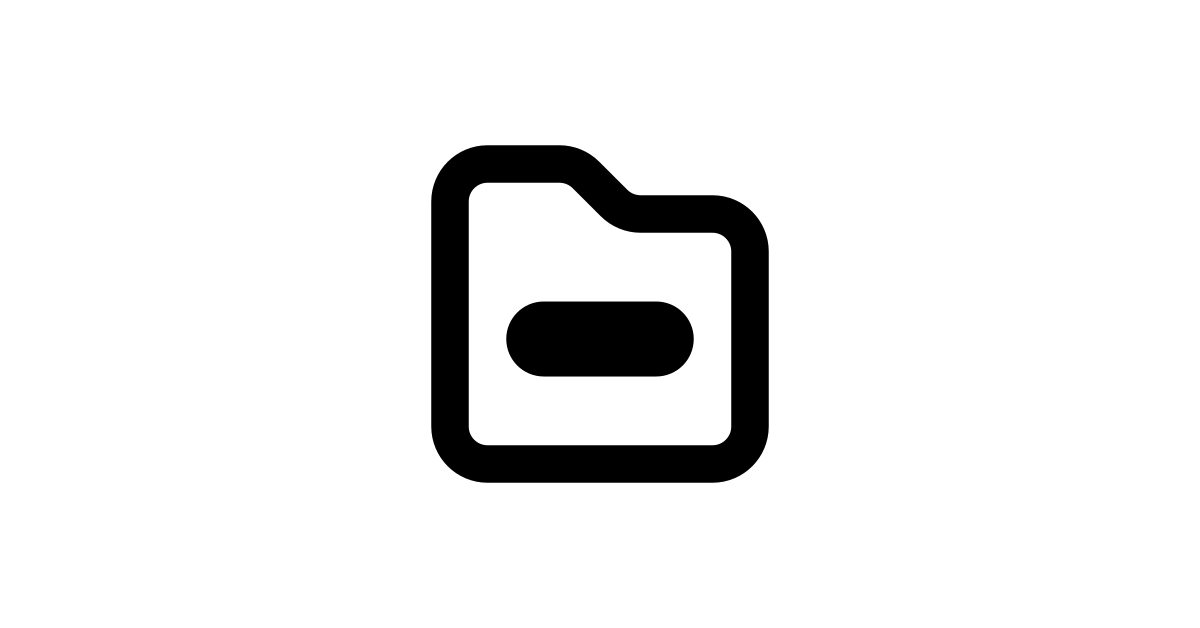 Folder Minus 16 Solid Icon SVG from HeroIcons