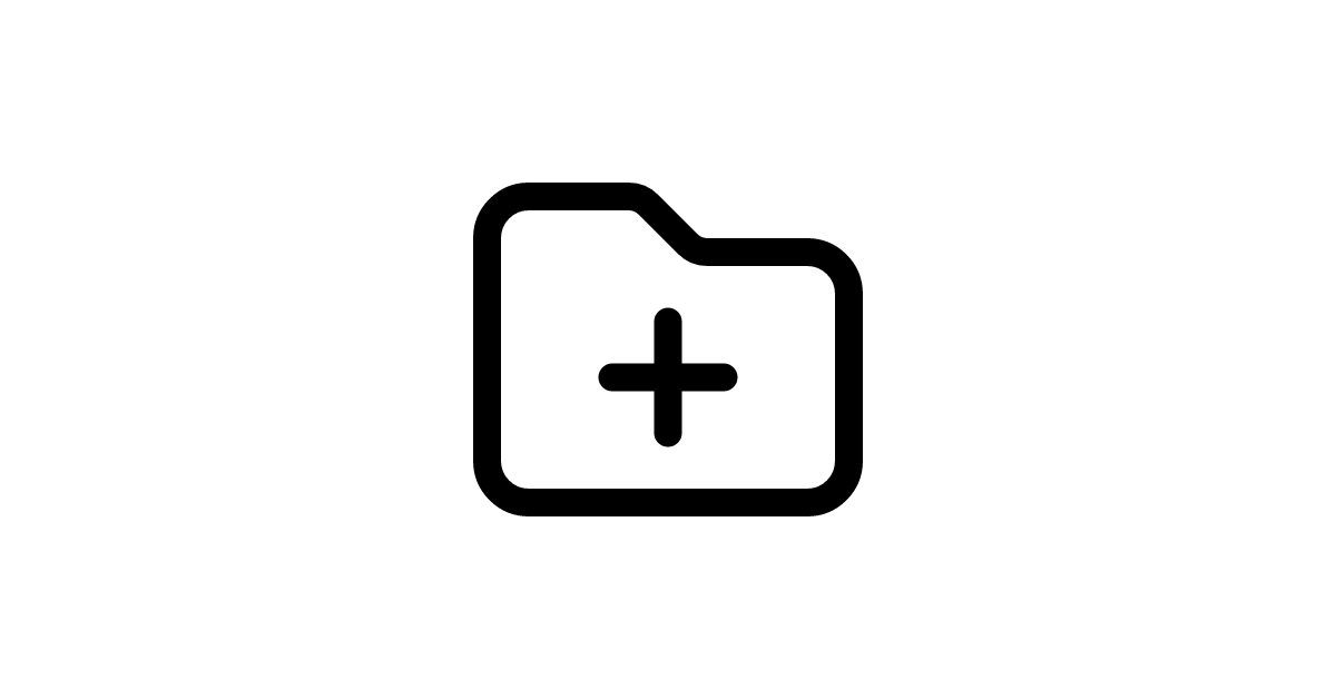 Folder Plus React Icon SVG