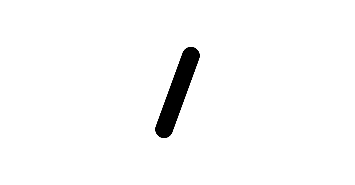 Slash 20 Solid Icon SVG from HeroIcons