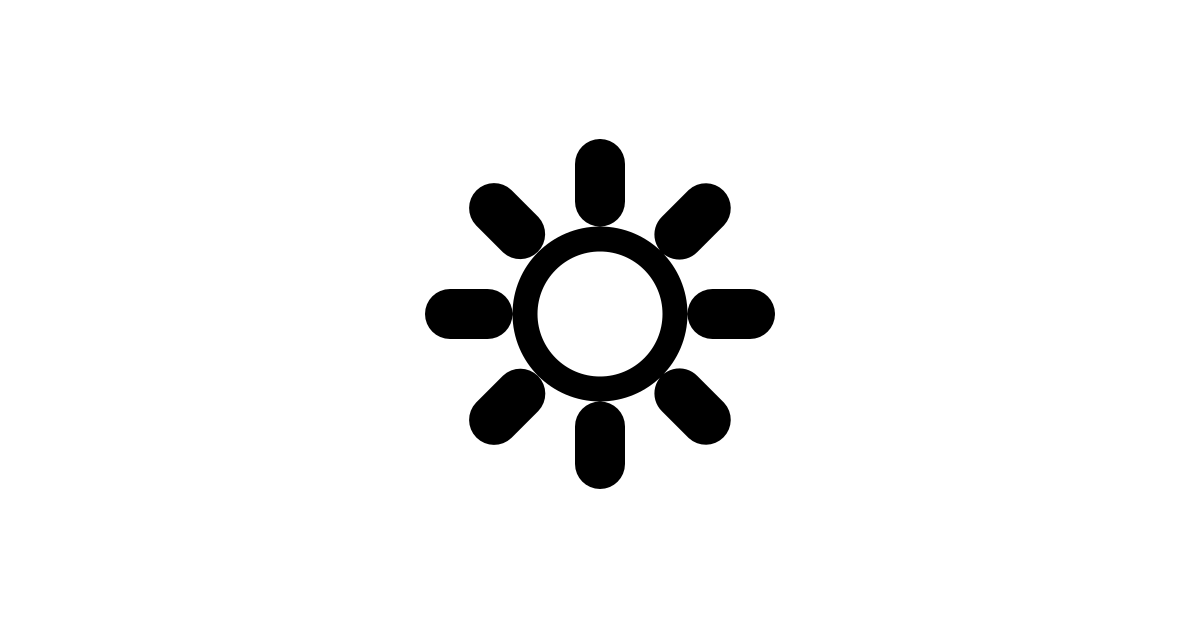 Sun Solid Icon SVG from HeroIcons
