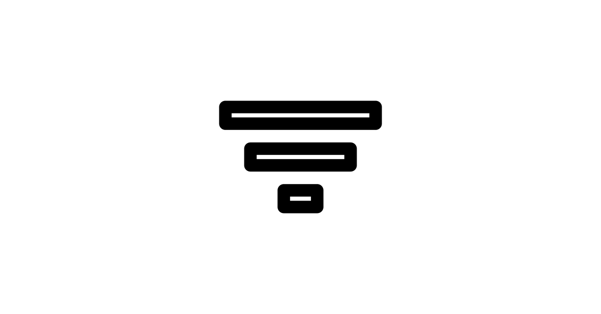 Outline Filter List React Icon SVG