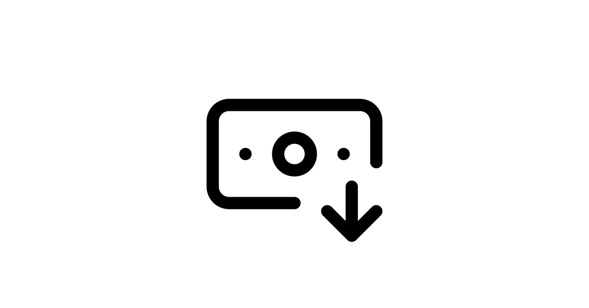 Banknote Arrow Down Icon SVG from Lucide