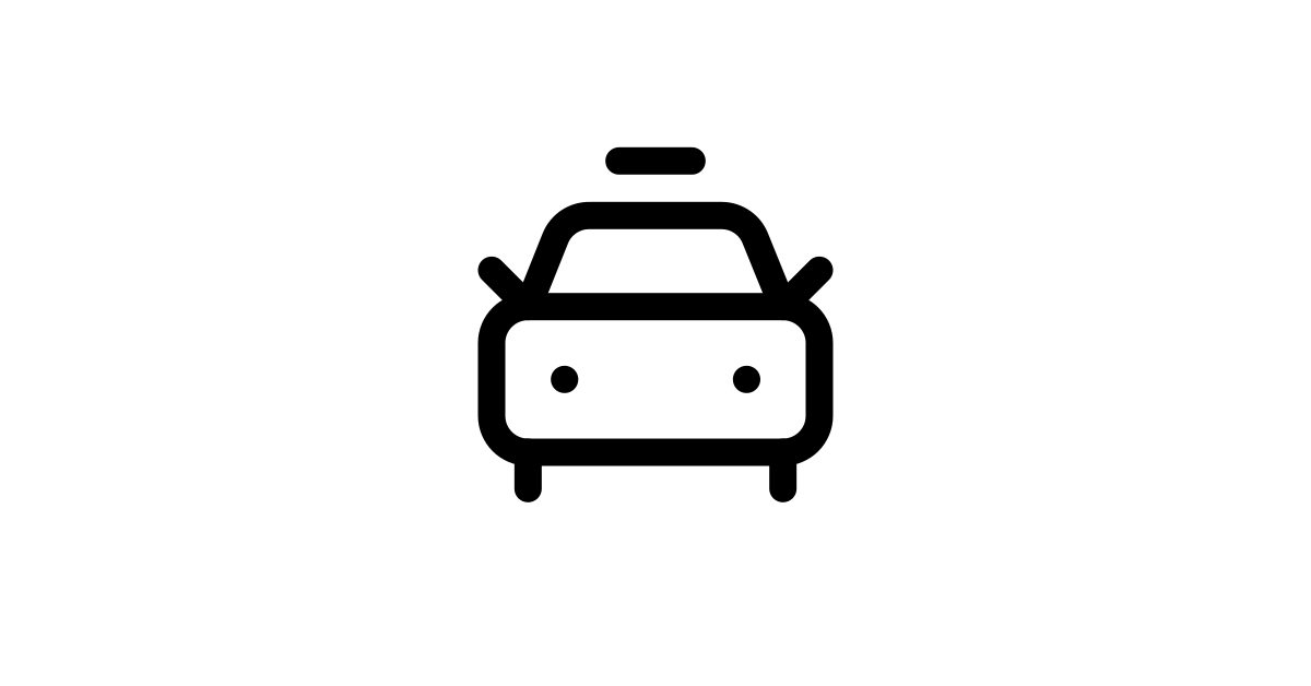 Car Taxi Front Icon SVG from Lucide