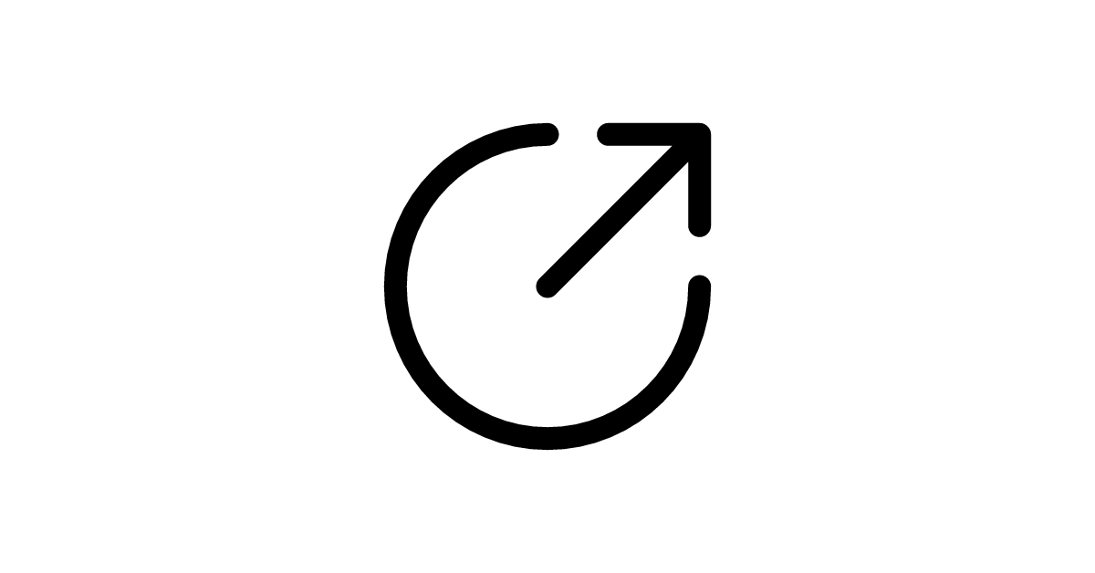 Circle Arrow Out Up Right React Icon SVG