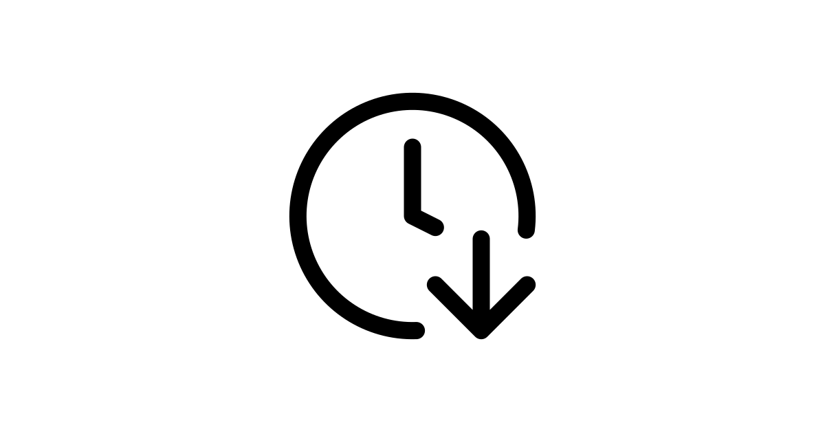 Clock Arrow Down Icon SVG from Lucide