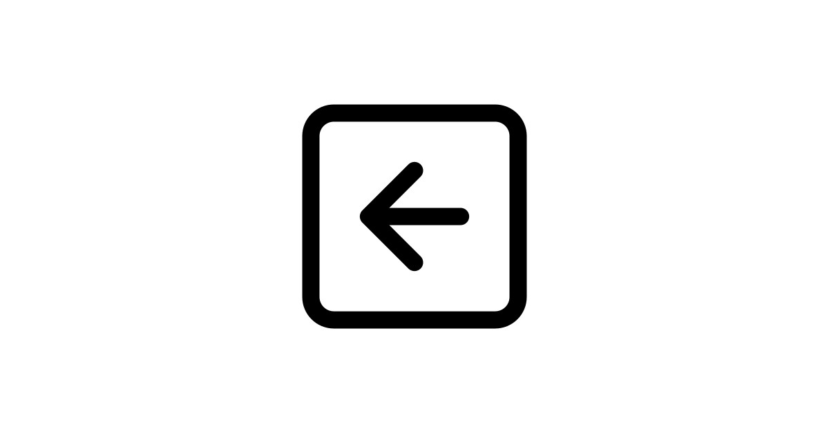 Square Arrow Left Icon SVG from Lucide