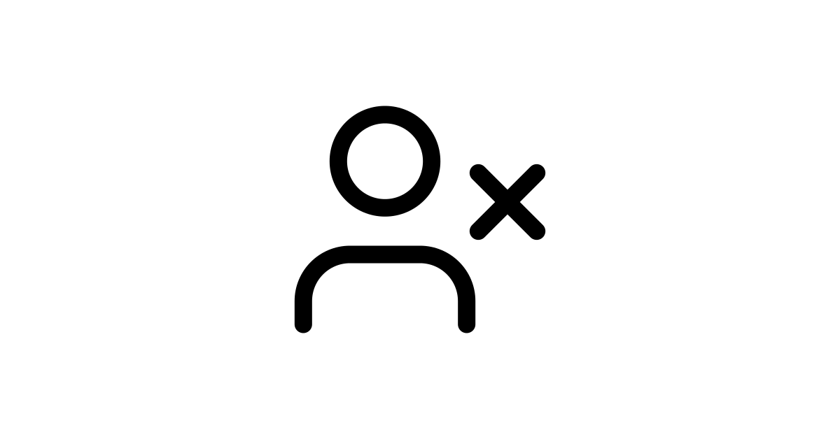 User X Icon SVG from Lucide