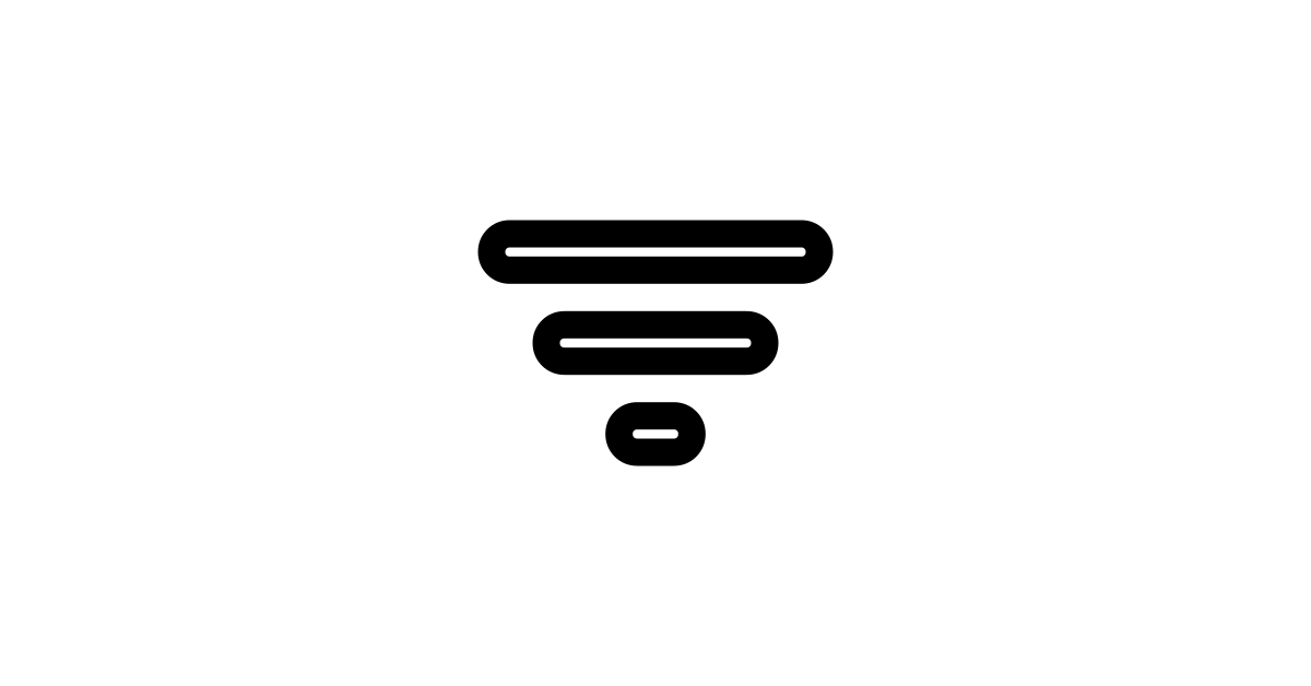 Filter List Rounded React Icon SVG