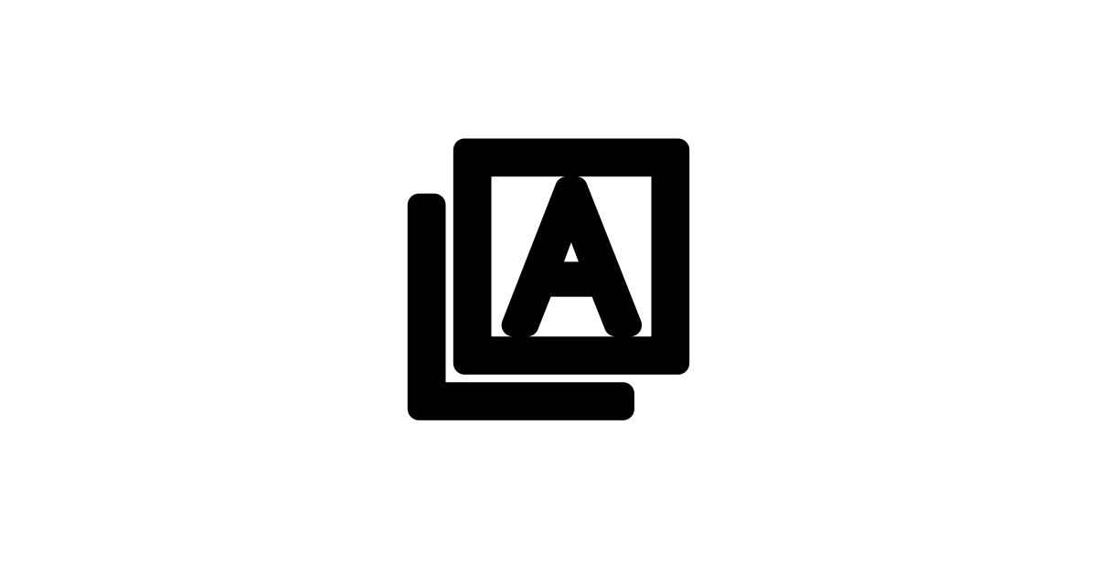Type Specimen Outline Sharp React Icon SVG