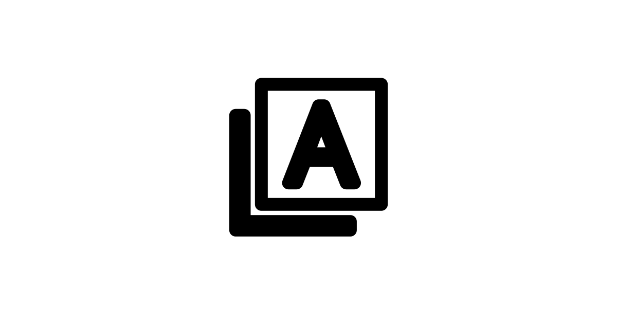 Type Specimen Sharp React Icon SVG