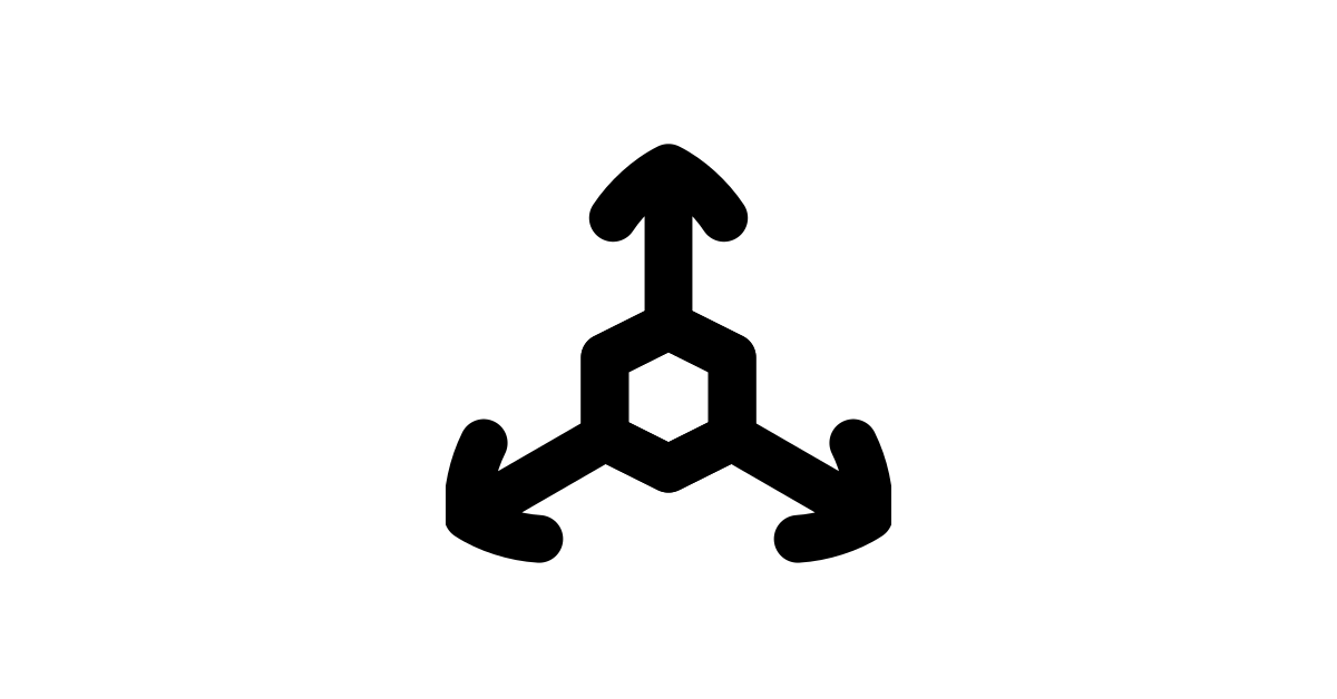 3d Coordinate Axis React Icon SVG