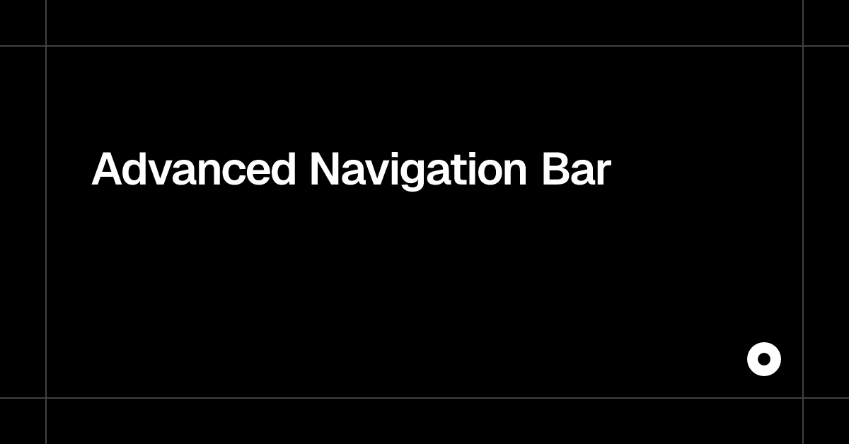 Advanced Navigation Bar - Shadcn.io