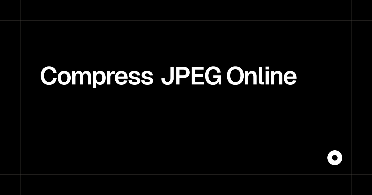Compress JPEG Online