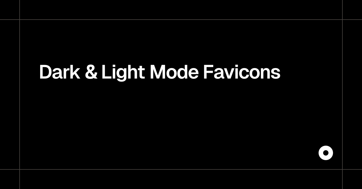 Dark & Light Mode Favicons