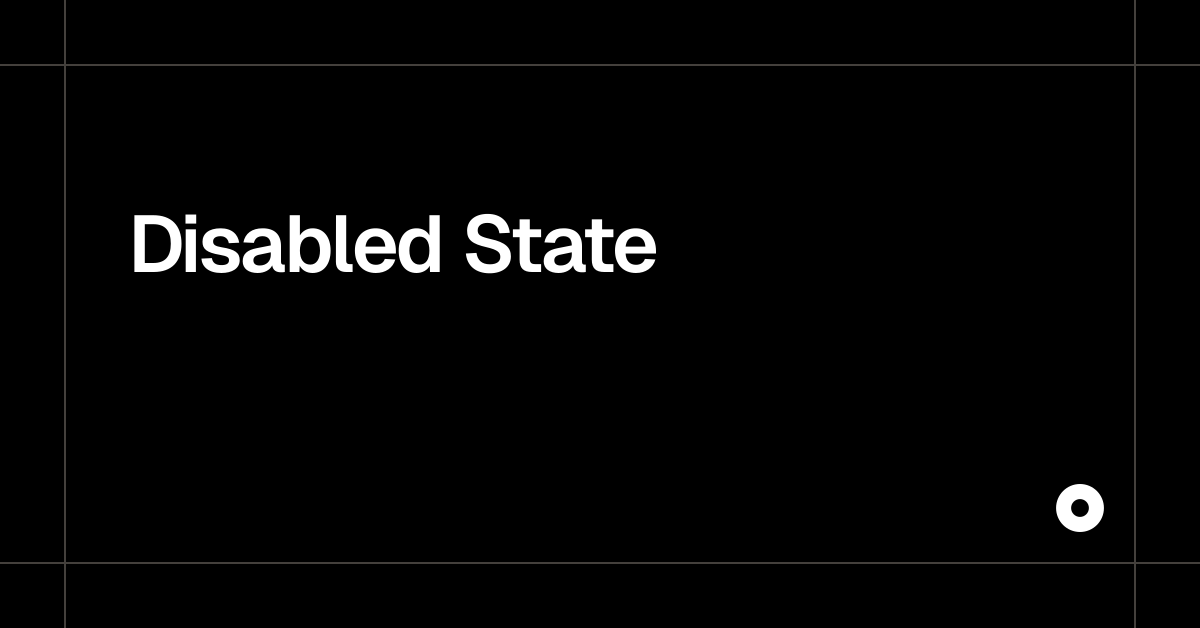 Disabled State