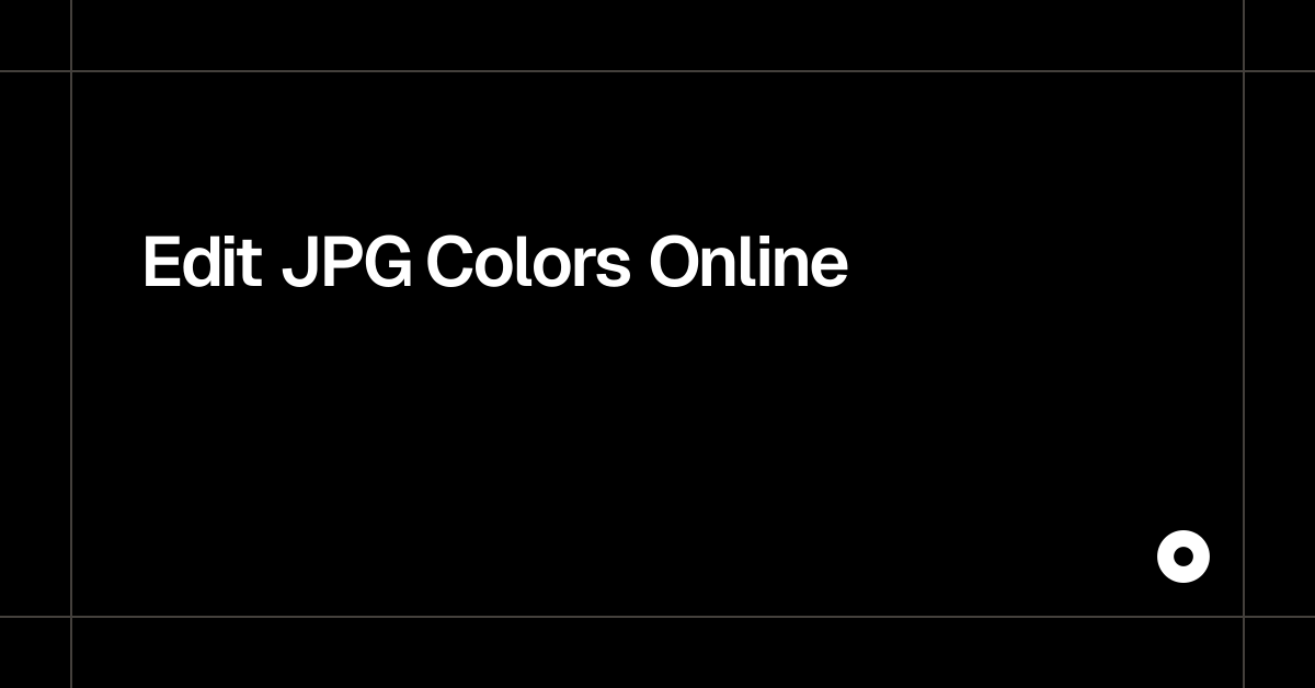Edit JPG Colors Online
