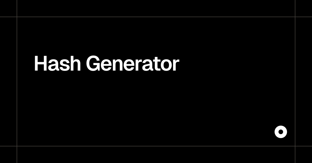 Hash Generator