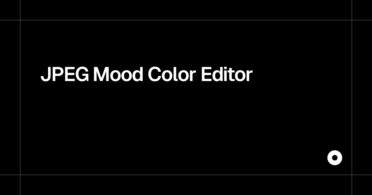 JPEG Mood Color Editor