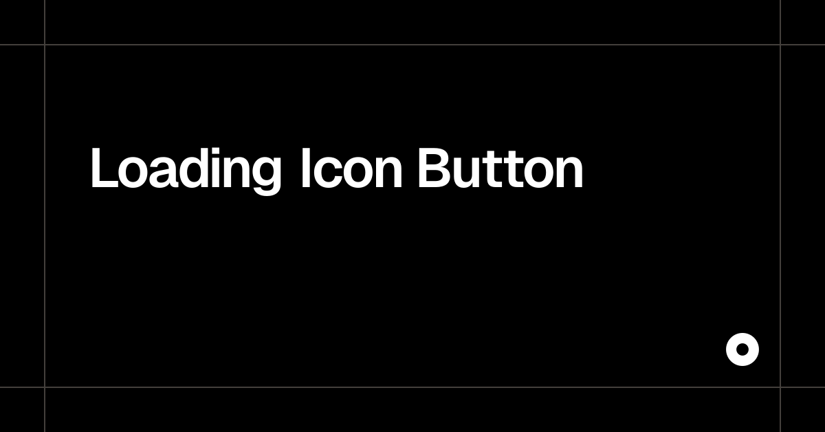 Loading Icon Button