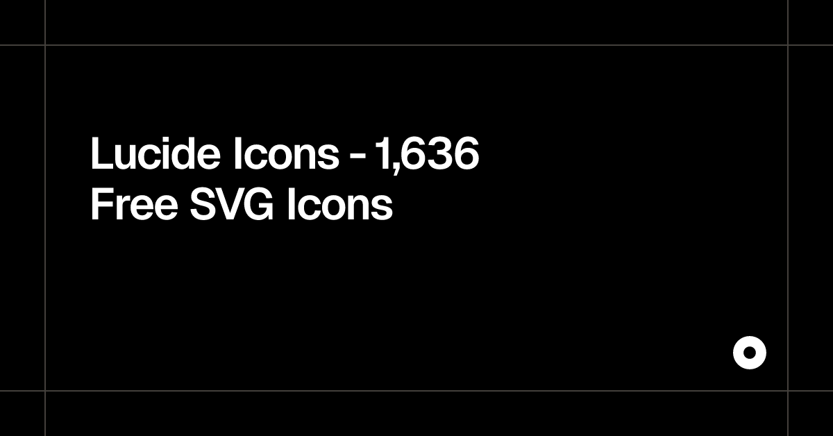 Lucide Icons - 1,636 Free SVG Icons