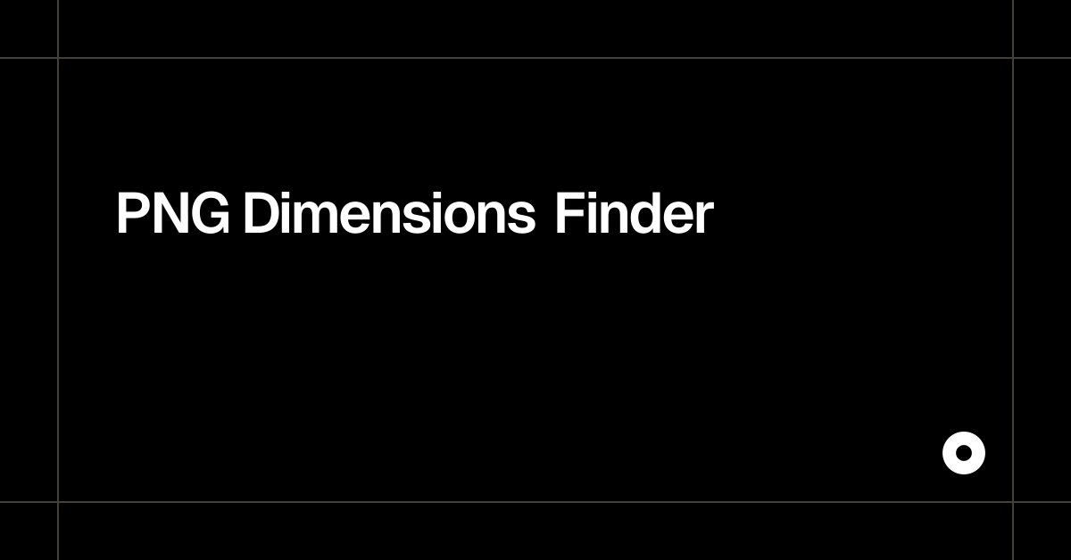 PNG Dimensions Finder
