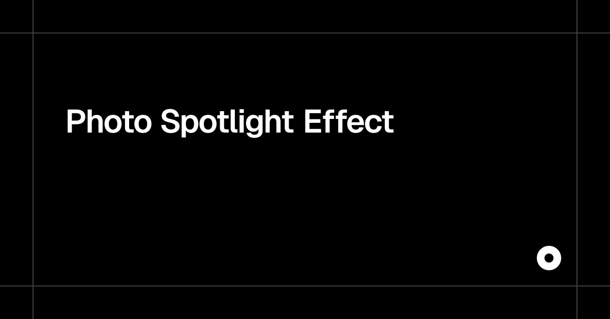 Photo Spotlight Effect