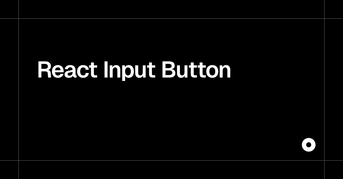 React Input Button