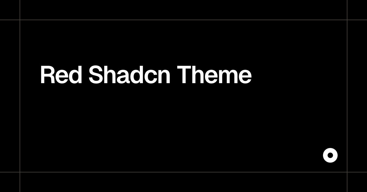 Red Shadcn Theme
