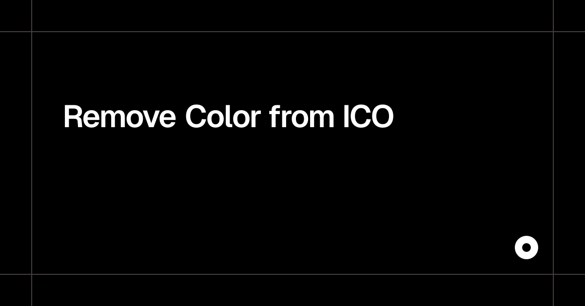 Remove Color from ICO
