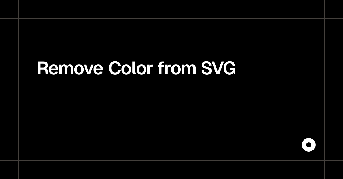 Remove Color from SVG