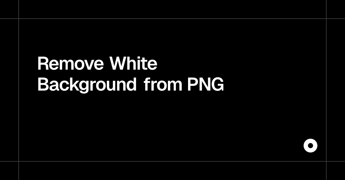 Remove White Background from PNG
