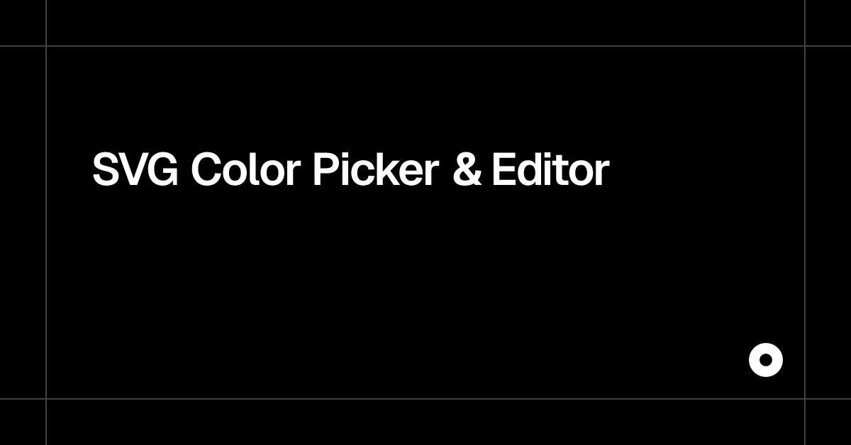 SVG Color Picker & Editor