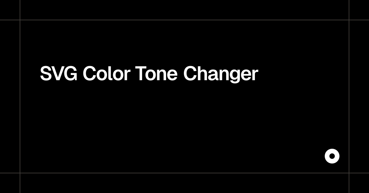 SVG Color Tone Changer