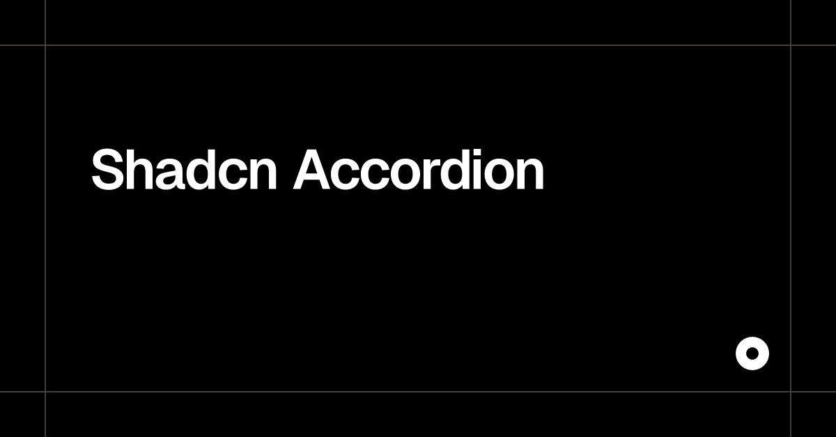 Shadcn Accordion - Shadcn.io