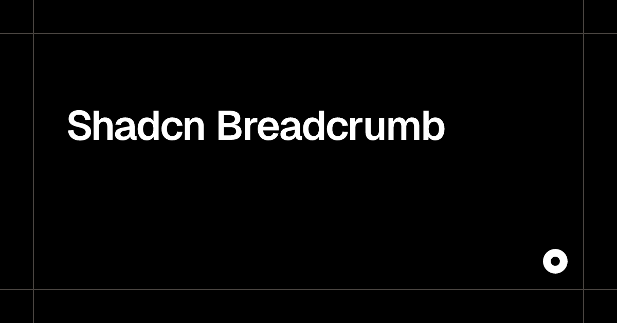 Shadcn Breadcrumb