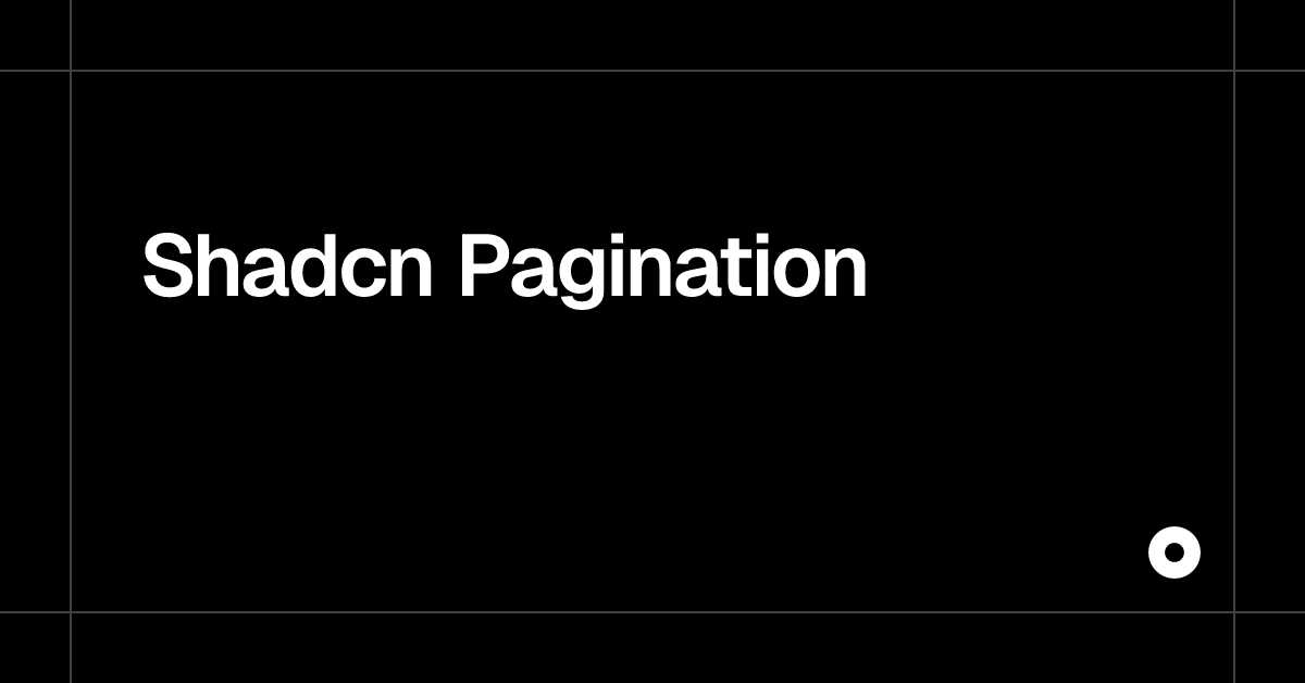 Shadcn Pagination