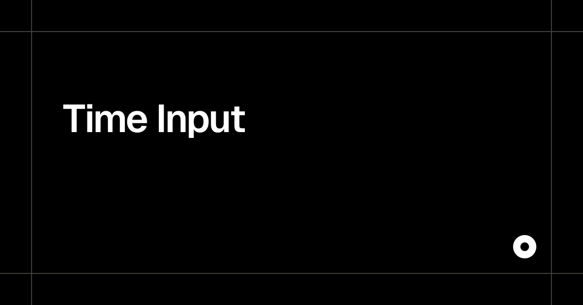 Time Input