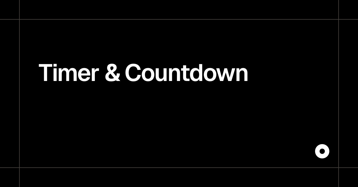 Timer & Countdown