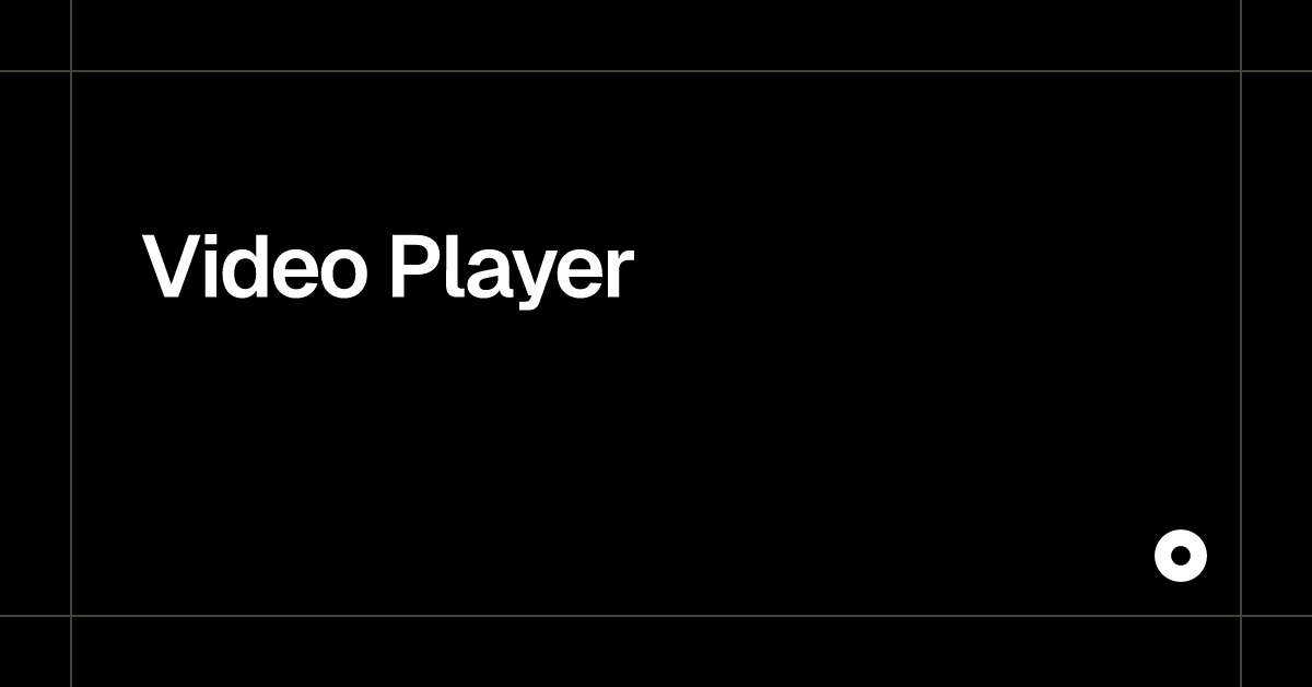 Video Player - Shadcn.io
