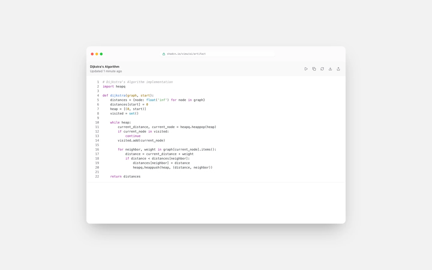 React AI Artifact