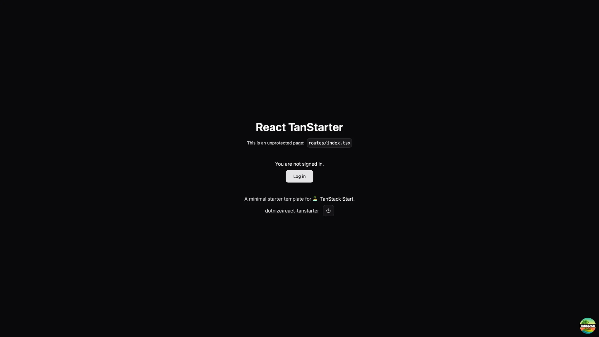 React Tanstarter - Free React React Template