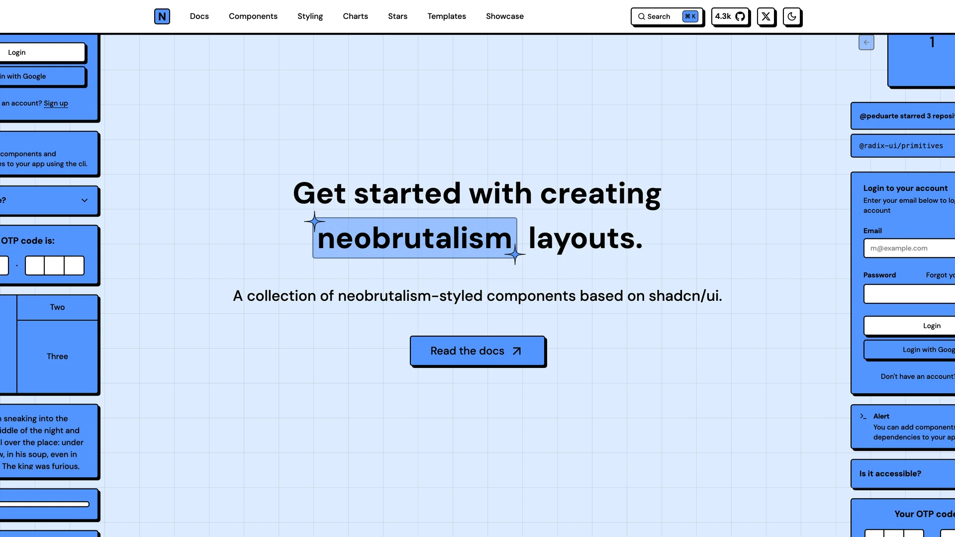 Neobrutalism Components - Free React Nextjs Template