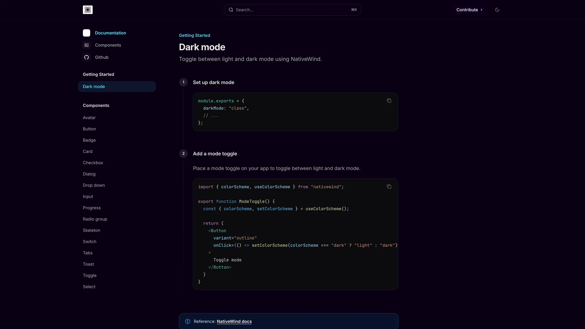 Nativecn UI - Free React React Template