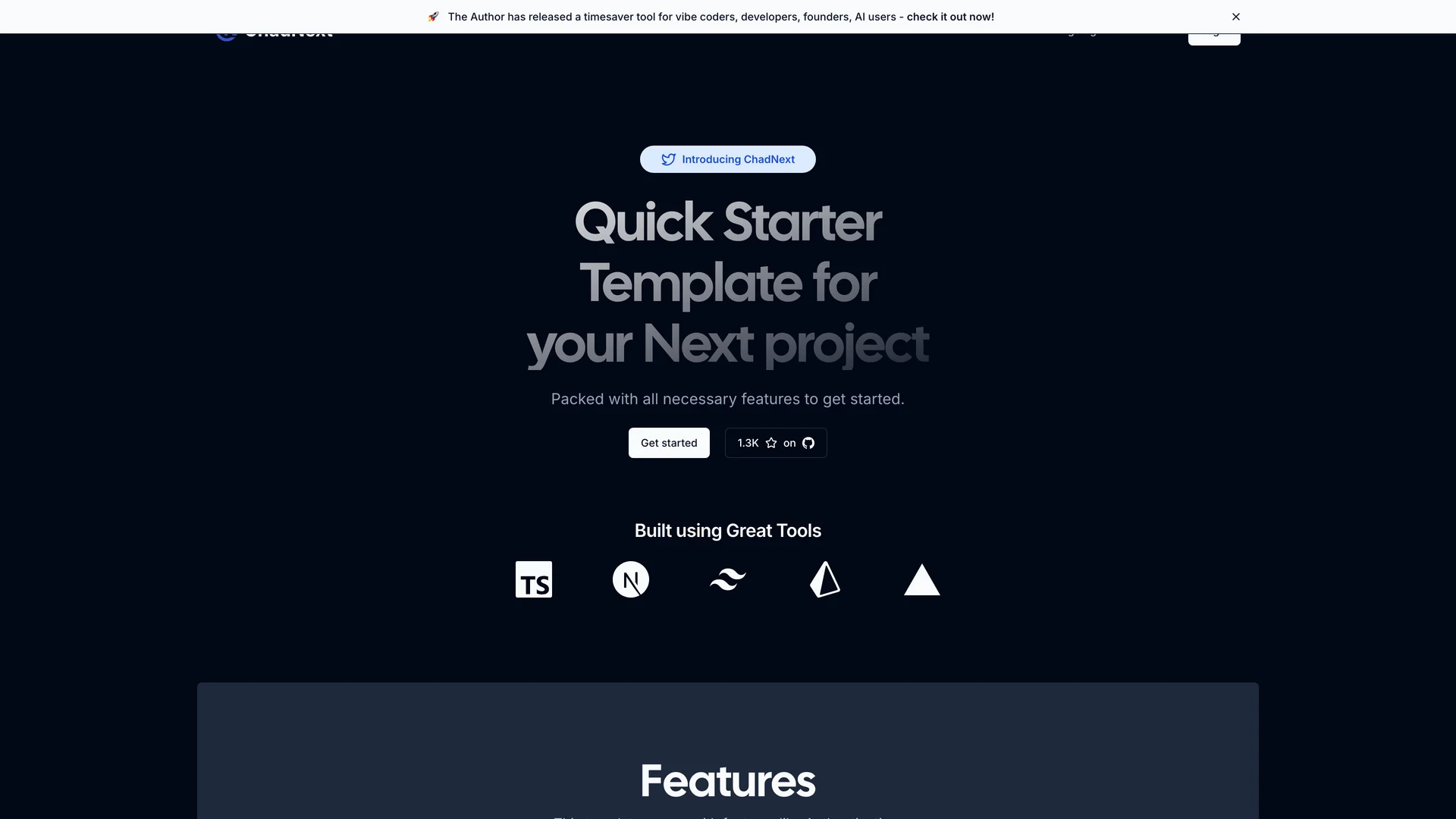 ChadNext - Free React Nextjs Template