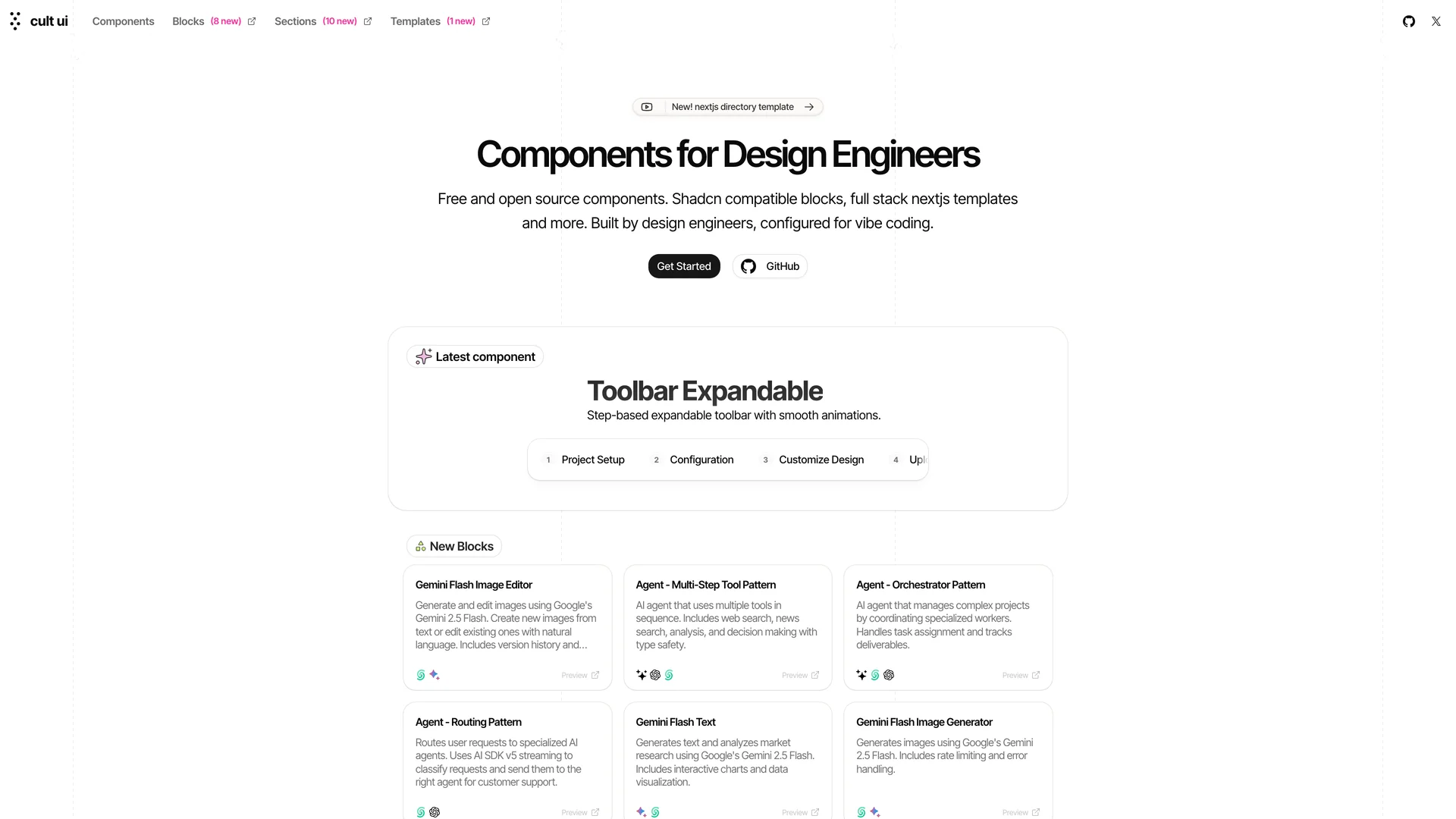 Cult UI - Free React Nextjs Template