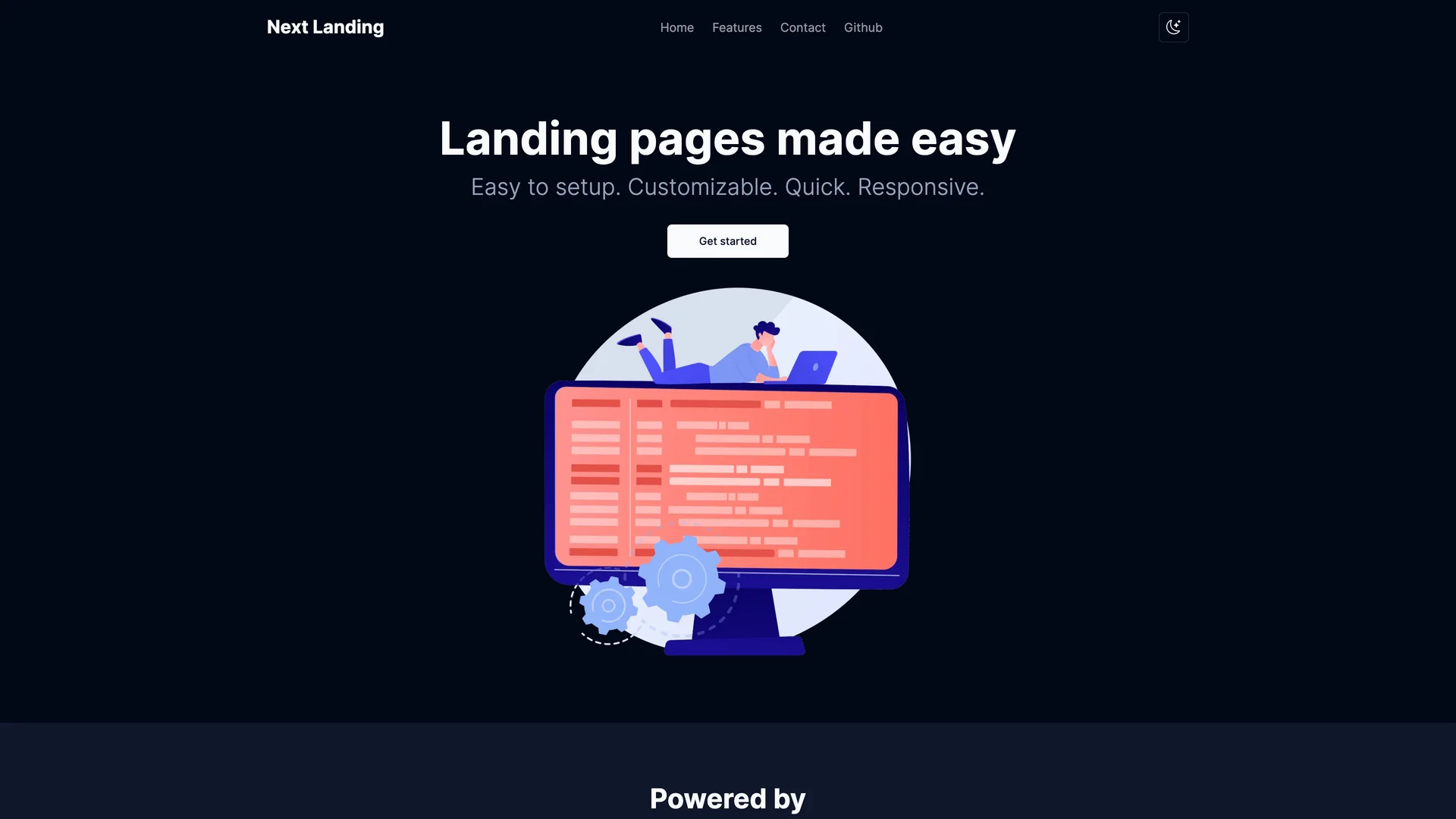 Next Shadcn Landing - shadcn/ui Template | shadcn.io
