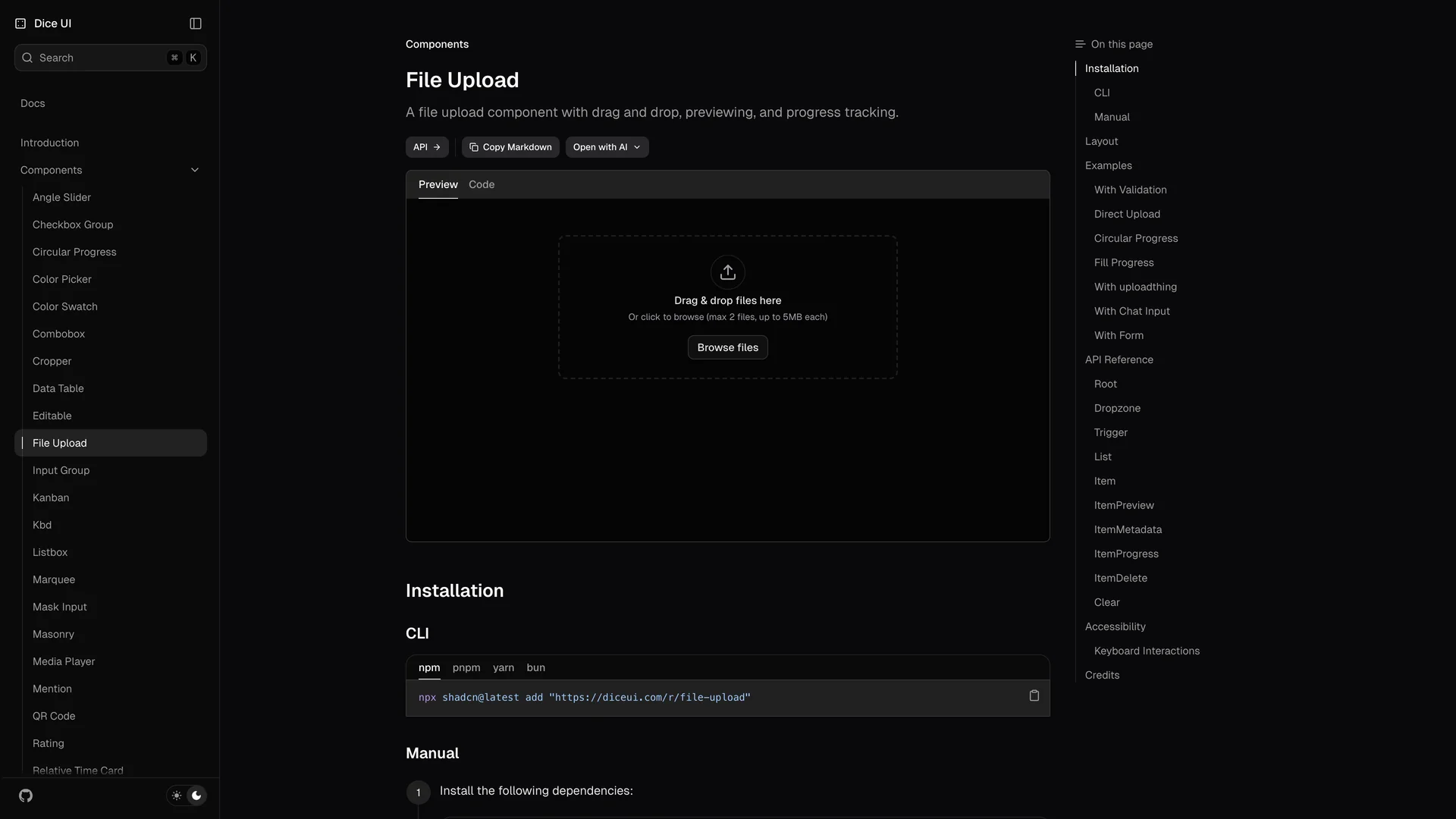 File Uploader - Free React Nextjs Template