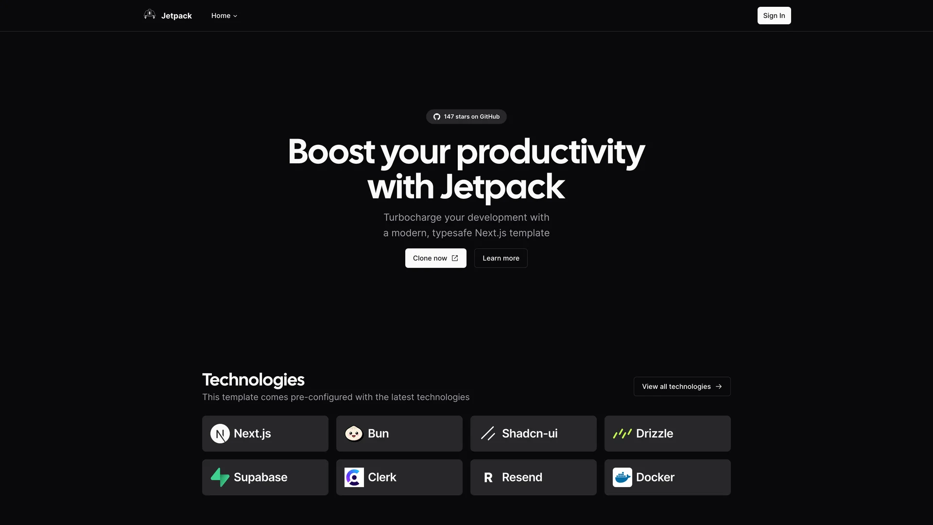 Jetpack - Free React Nextjs Template